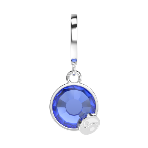 September Birthstone Charm-silver - Charms - 925 sterling silver | Y ...
