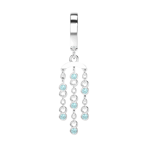 Rain Droplets Charm-silver - Charms - 925 sterling silver | Y Jewelry